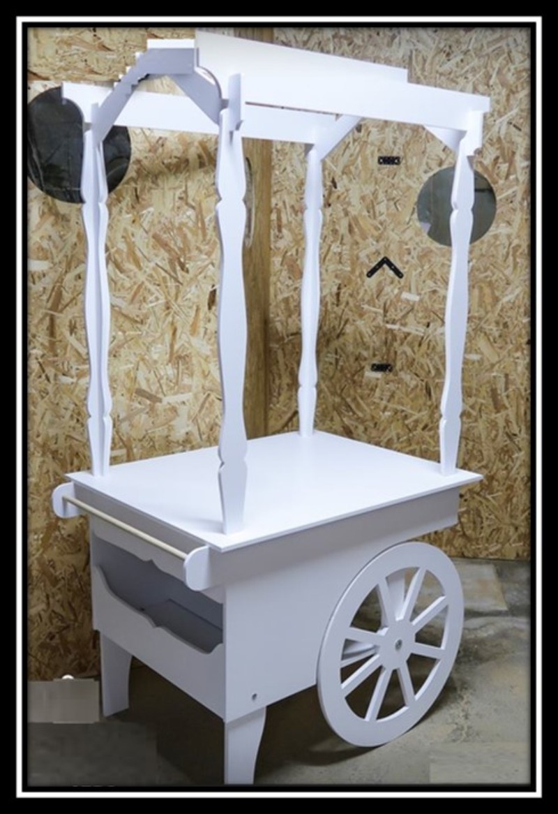 Carro de madera - Candy Bar